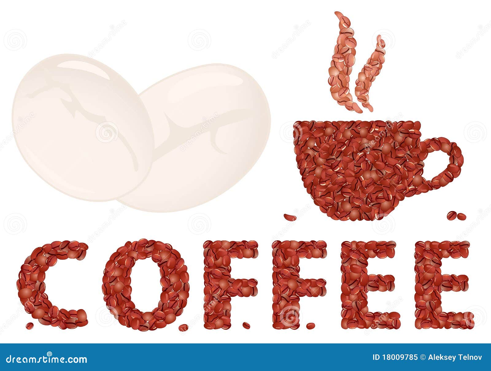 Coffee cup and Letter stock vector. Illustration of character - 18009785