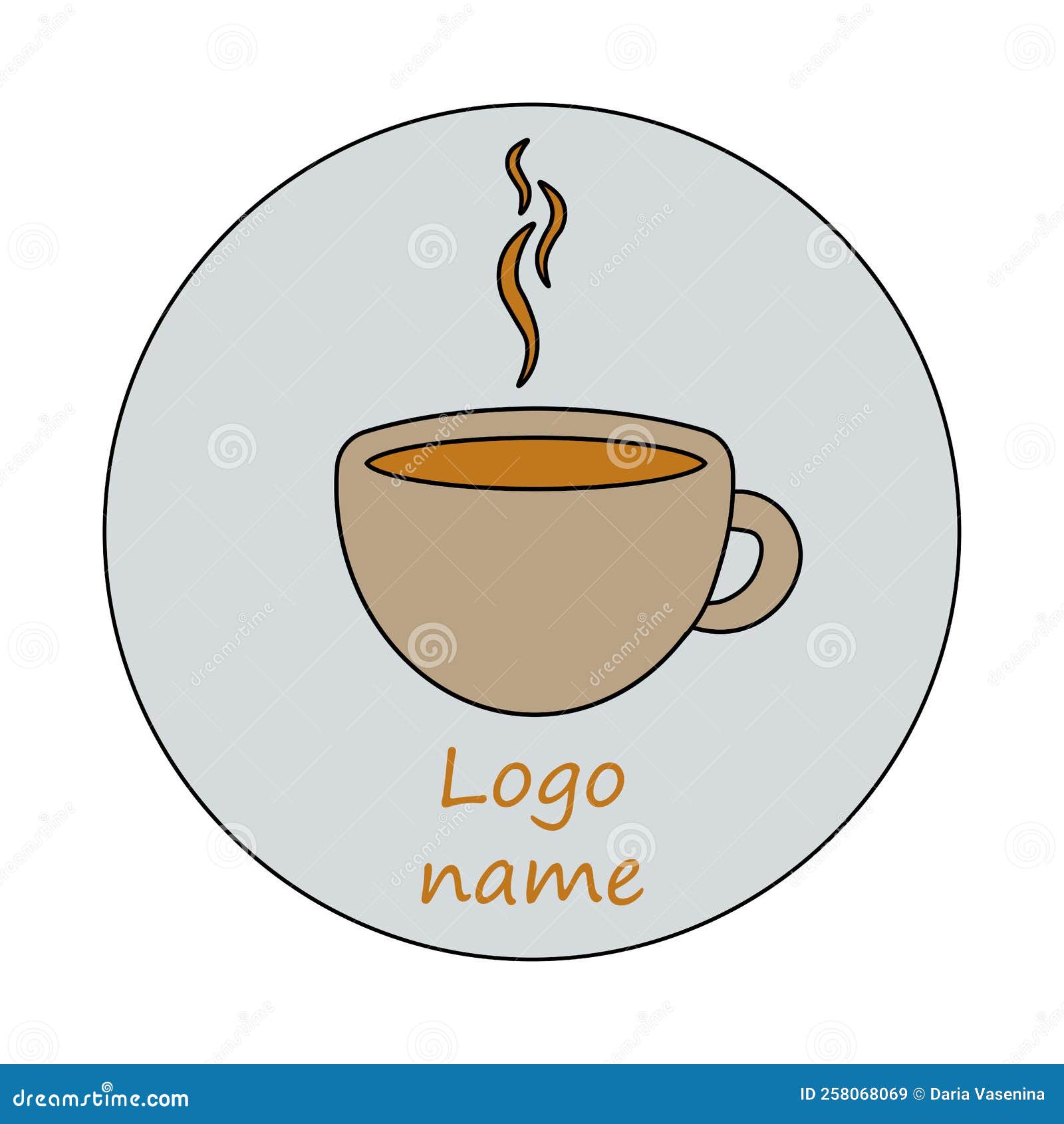 Coffee Cup Logo Design Vector. Stock Vector - Illustration of mocha ...
