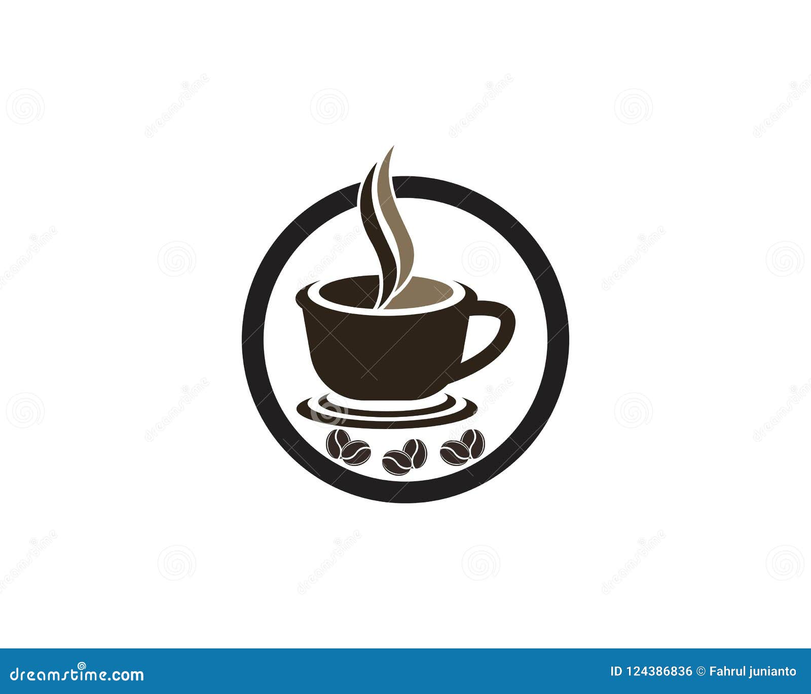 Coffee Cup Logo Design Vector Template Stock Vector - Illustration of ...