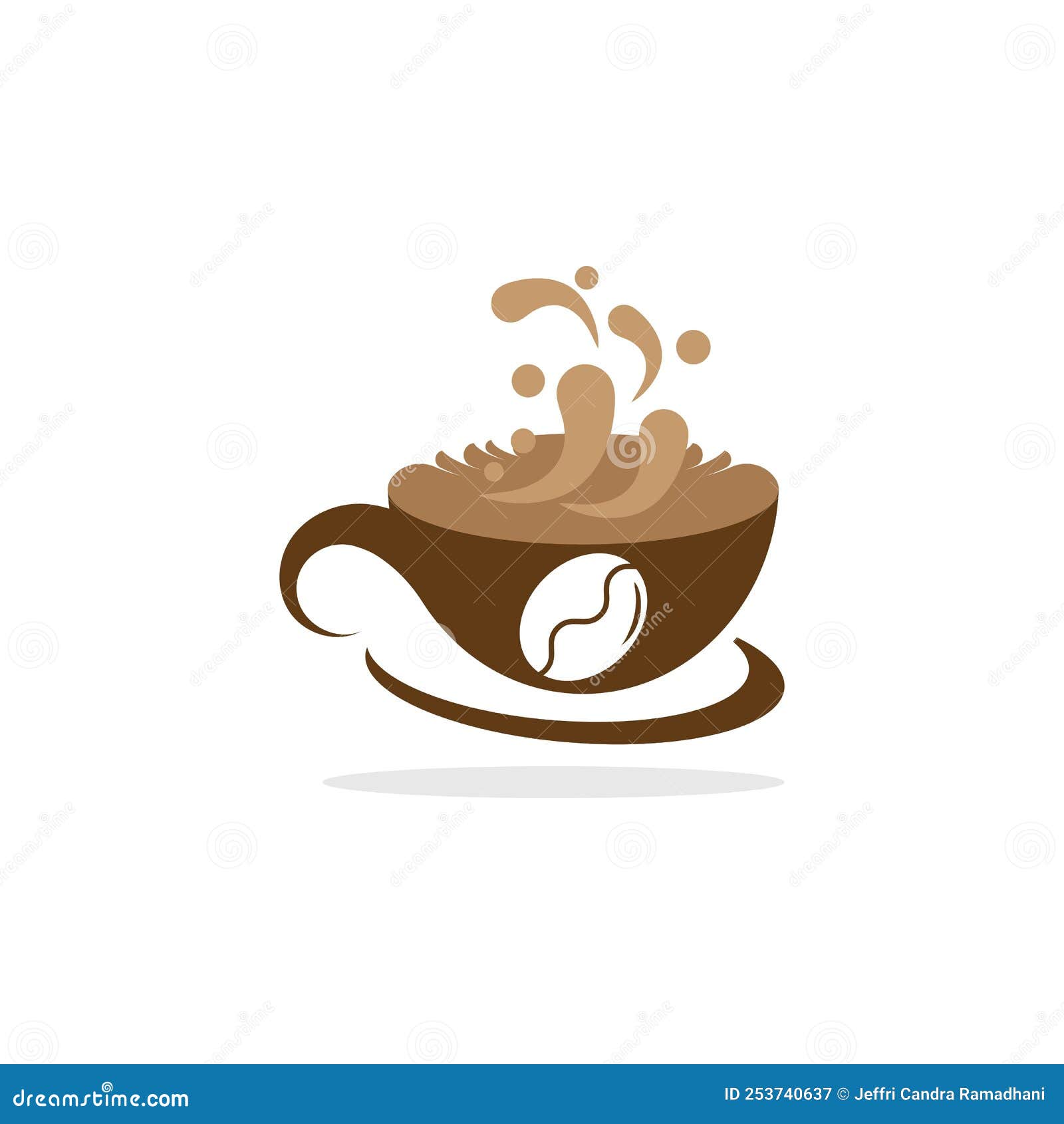 Coffee cup logo template stock vector. Illustration of drink - 253740637