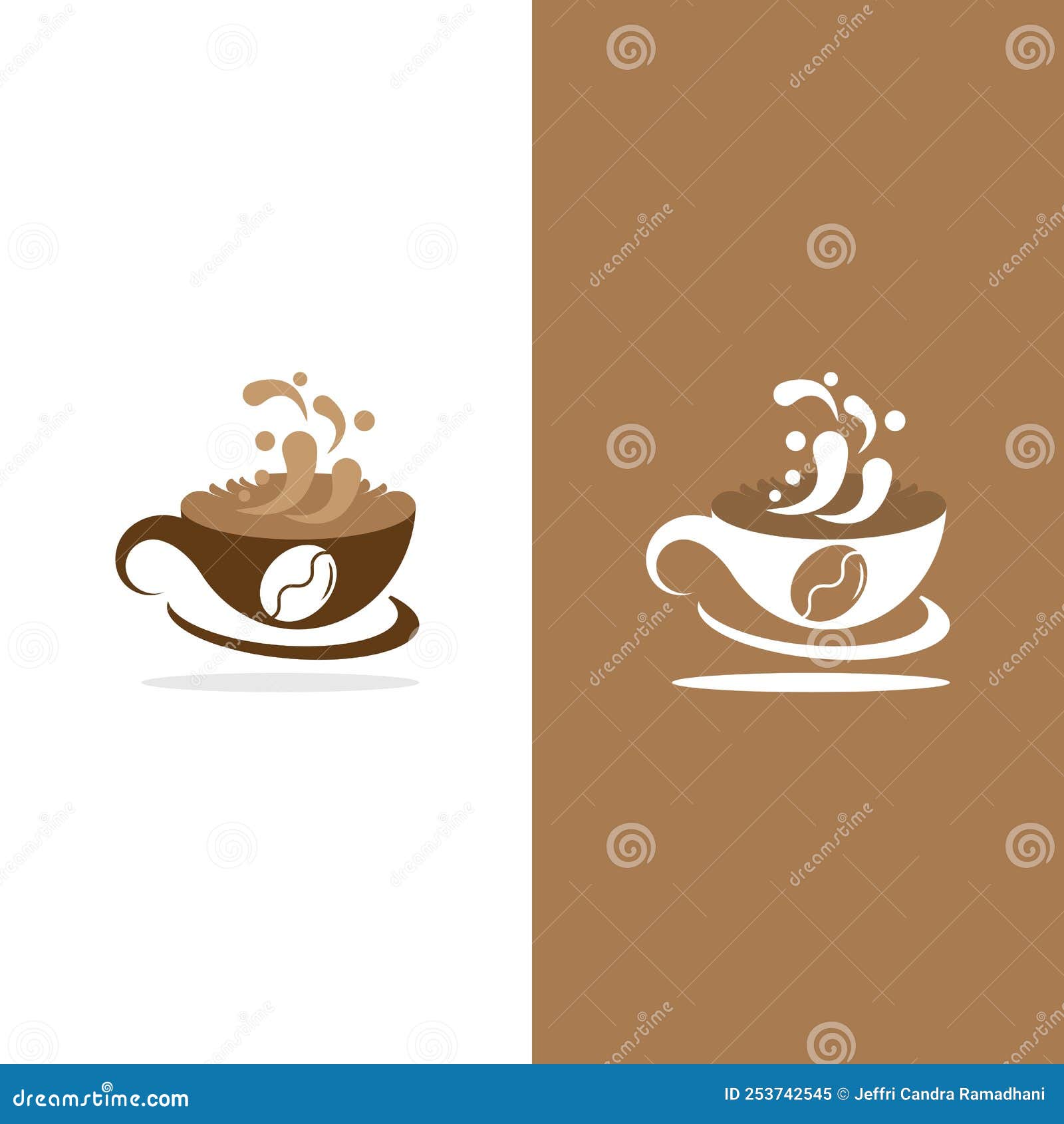 Coffee cup logo template stock vector. Illustration of kitchen - 253742545