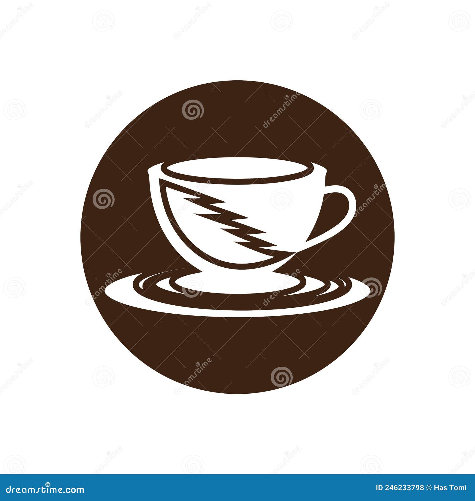Coffee cup Logo Template stock vector. Illustration of cooking - 246233798