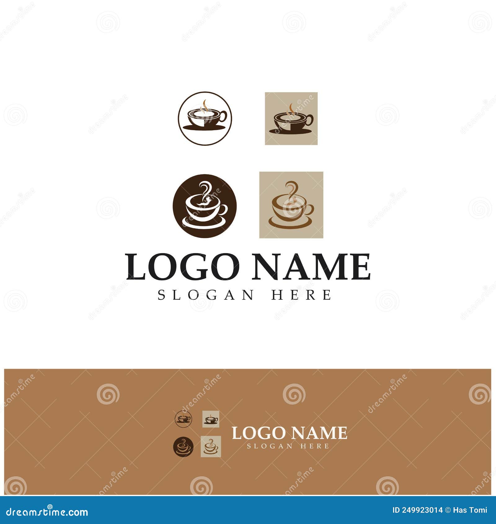 Coffee Cup Logo Template Vector Icon Illustration Design Stock Vector ...