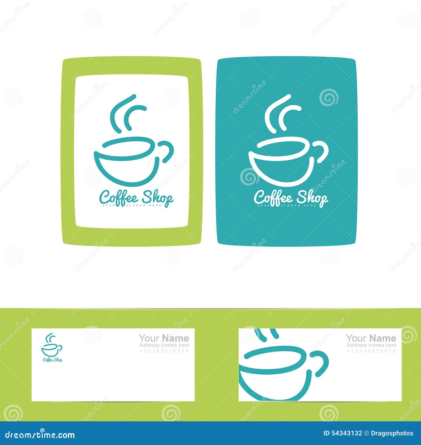 Coffee cup logo stock vector. Illustration of brand, label - 54343132