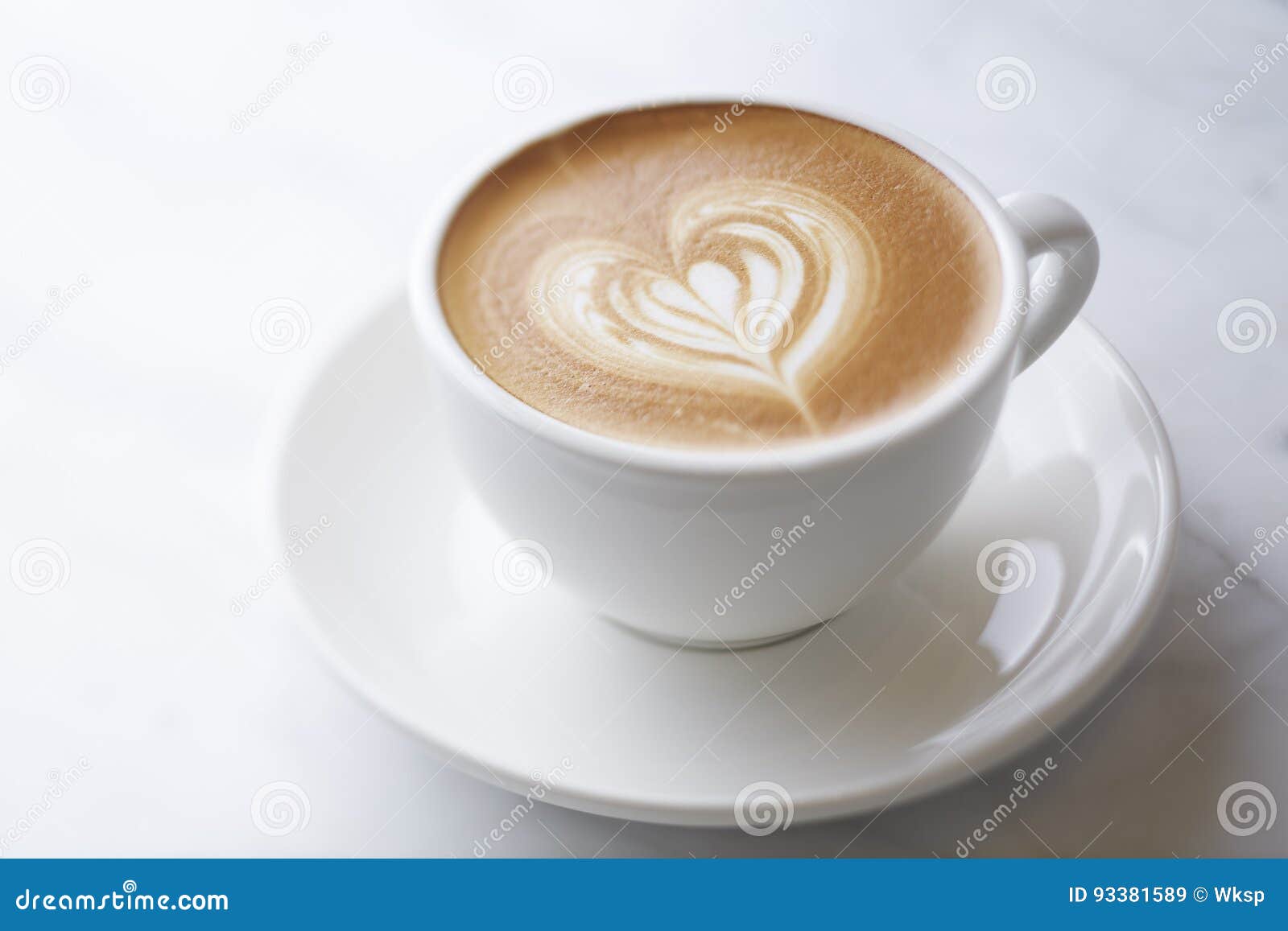 Coffee stock image. Image of plate, coffee, shape, latte - 93381589