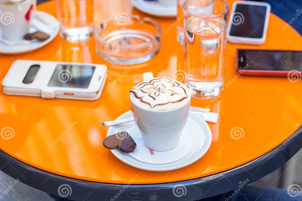 Coffee Cup stock photo. Image of espresso, phone, drink - 54976768