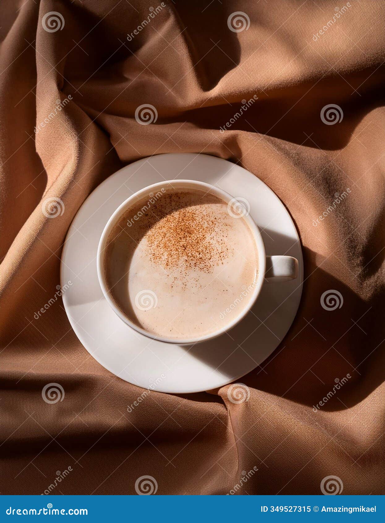 Coffee Cup on Mocha Mousse Backdrop Stock Image - Image of generated ...