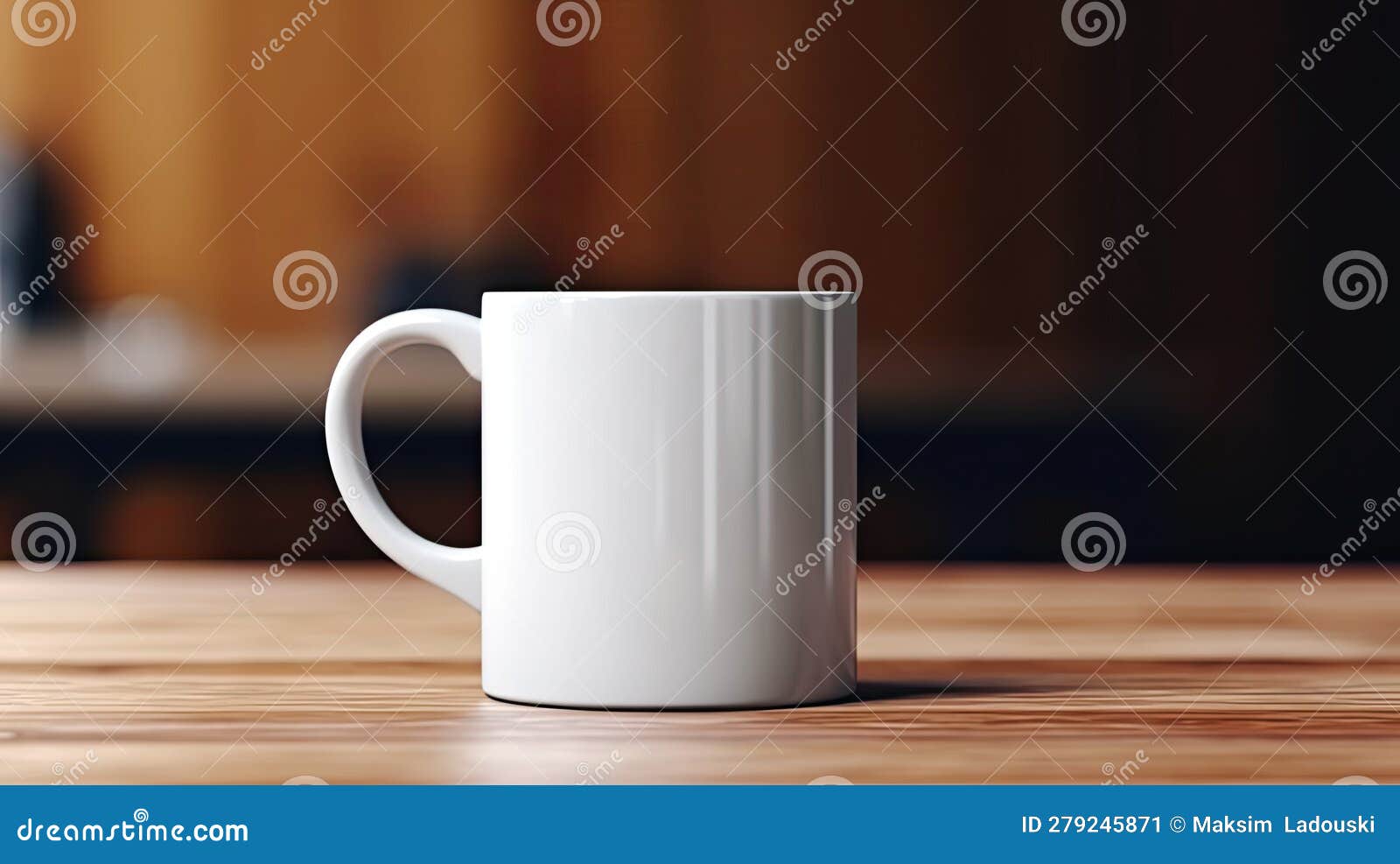 Coffee Cup Mock Up Template. Generative AI Stock Illustration ...