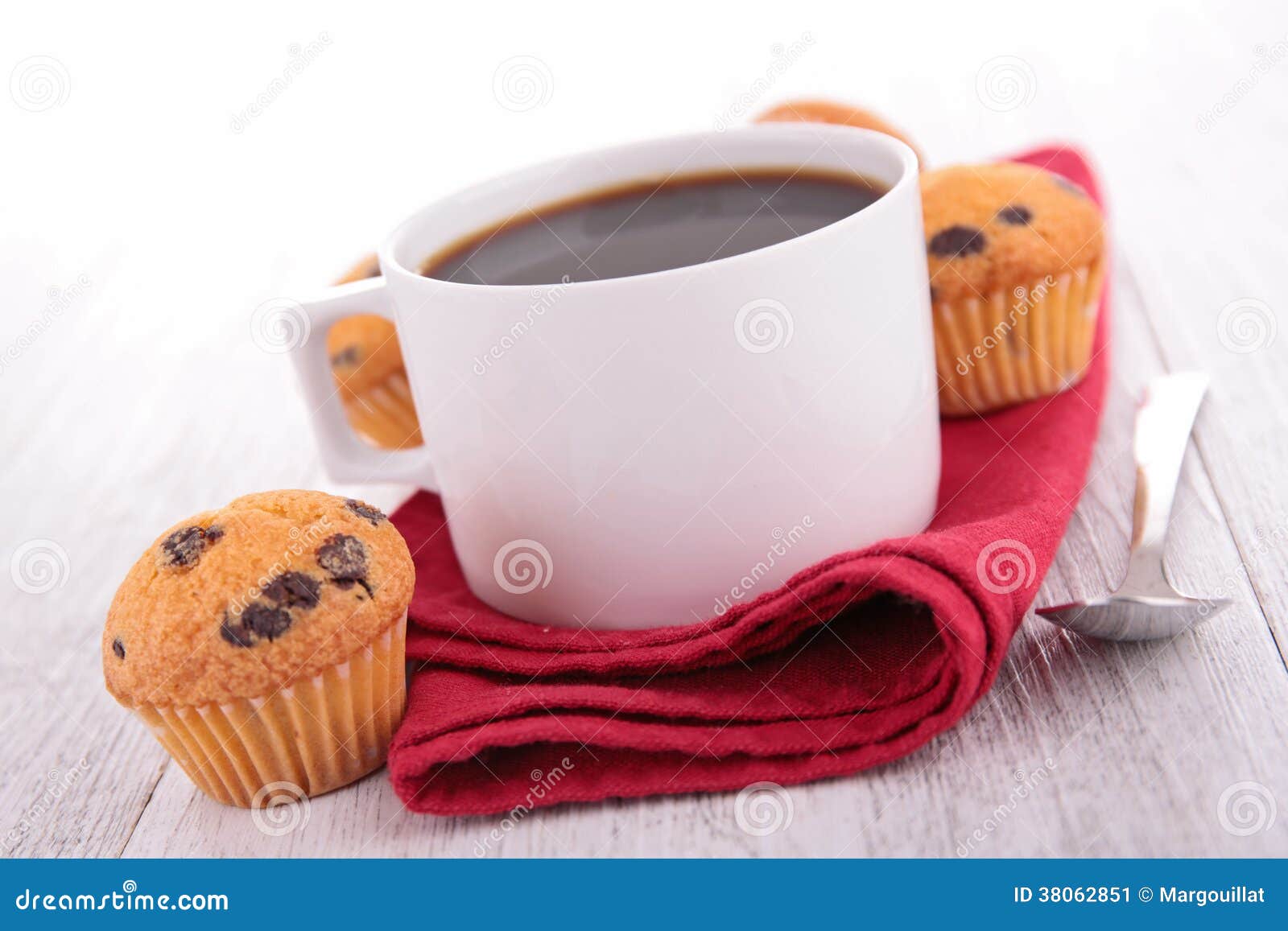 Coffee cup and muffin stock image. Image of tasty, cupcake - 38062851