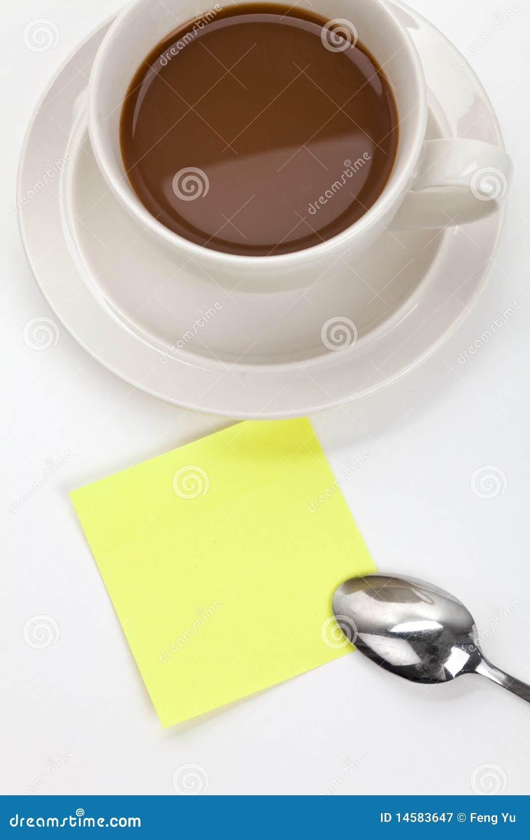 Coffee cup and notes stock image. Image of drink, spoon - 14583647
