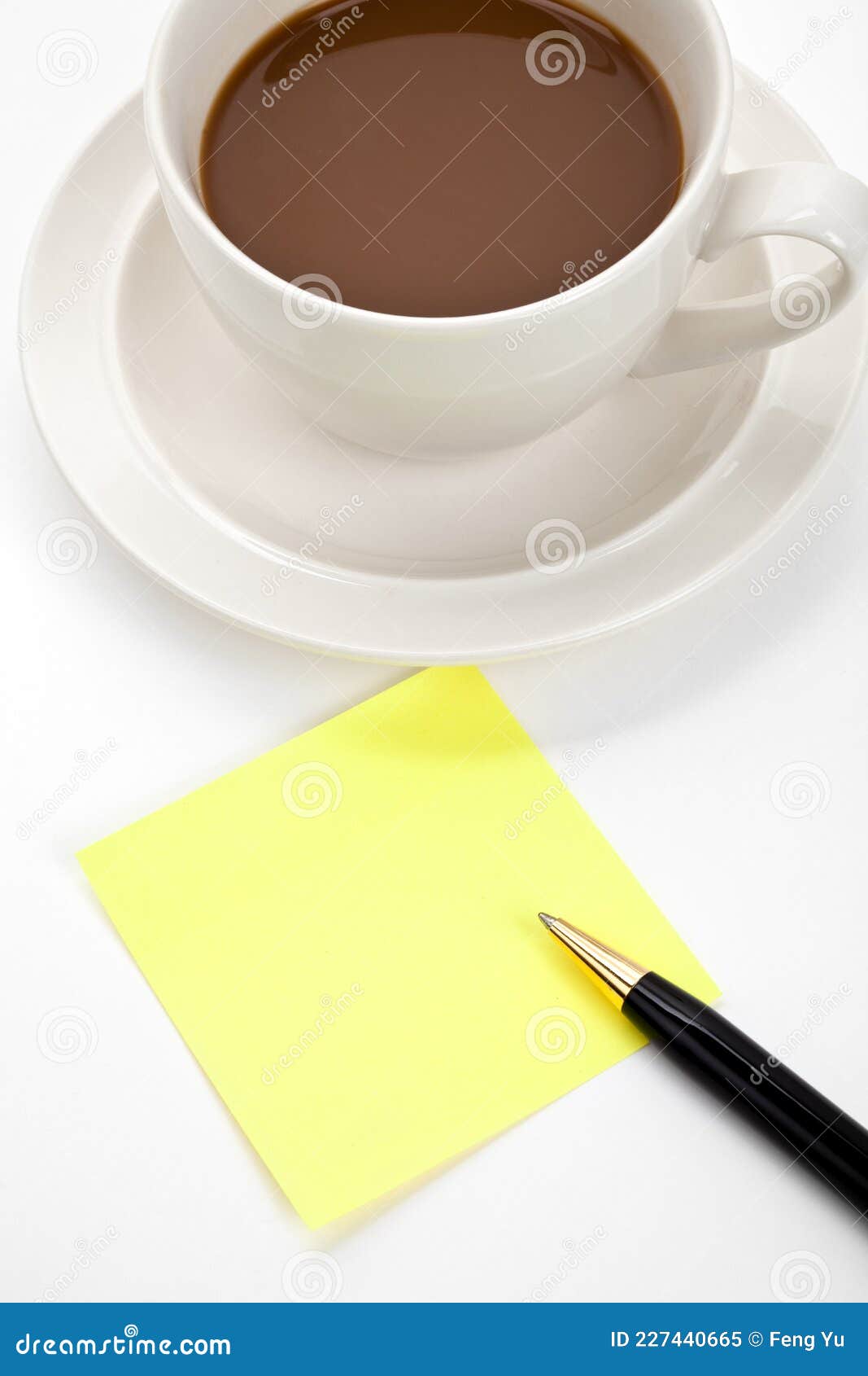 Coffee cup and notes stock image. Image of paper, adhesive - 227440665