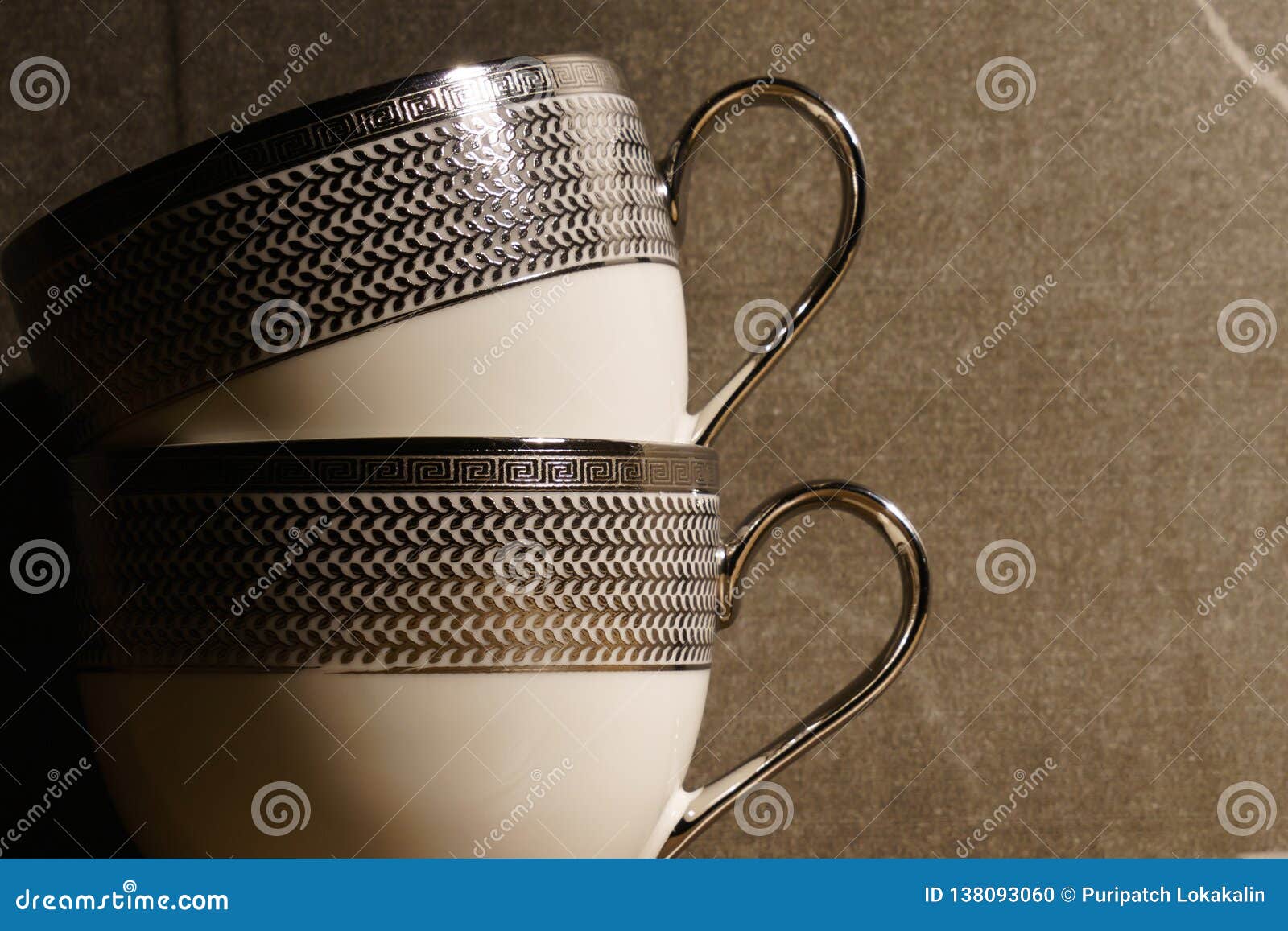 Coffee Cup Overlays on Another One Stock Photo - Image of couple ...