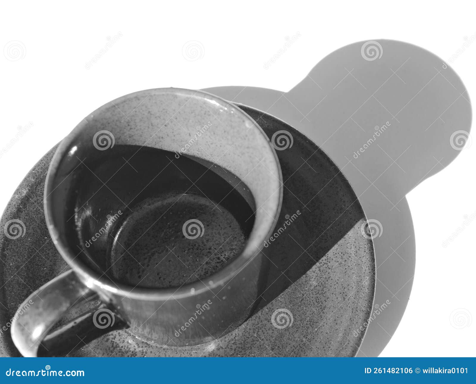 Coffee cup and plate stock photo. Image of dishware - 261482106