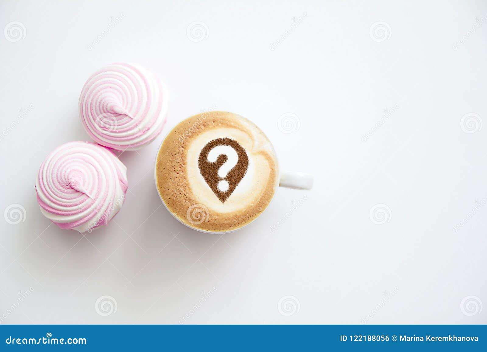 Coffee Cup with Question Mark Stock Photo - Image of mark, cappuccino ...