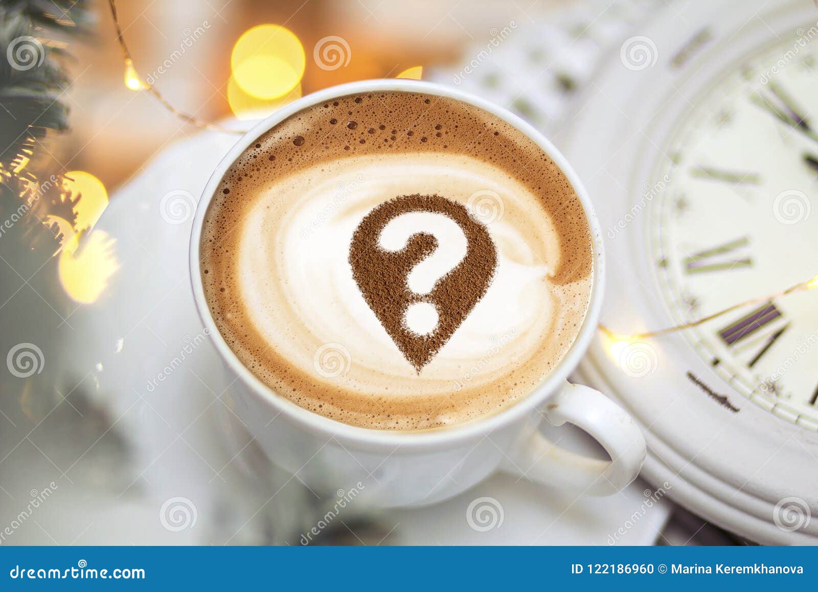 Coffee Cup with Question Mark Stock Photo - Image of question, mark ...