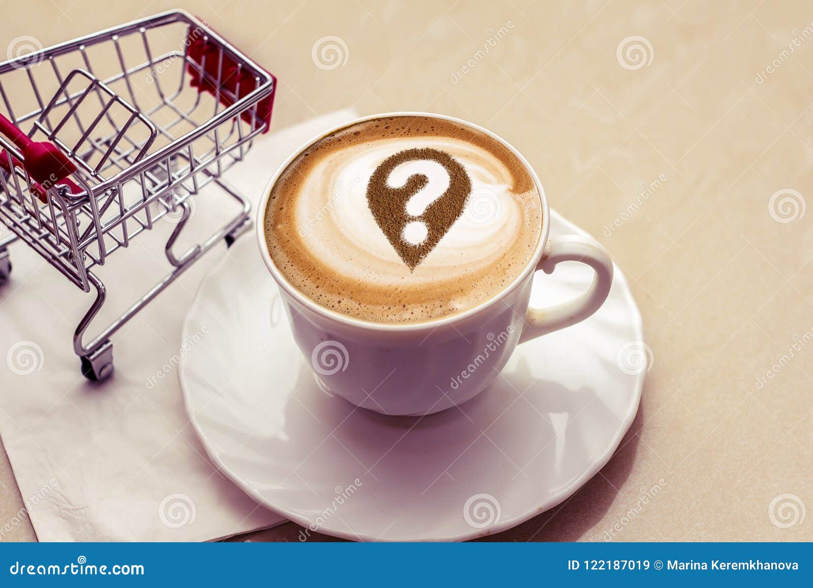 Coffee Cup with Question Mark Stock Image - Image of isolated, caffeine ...
