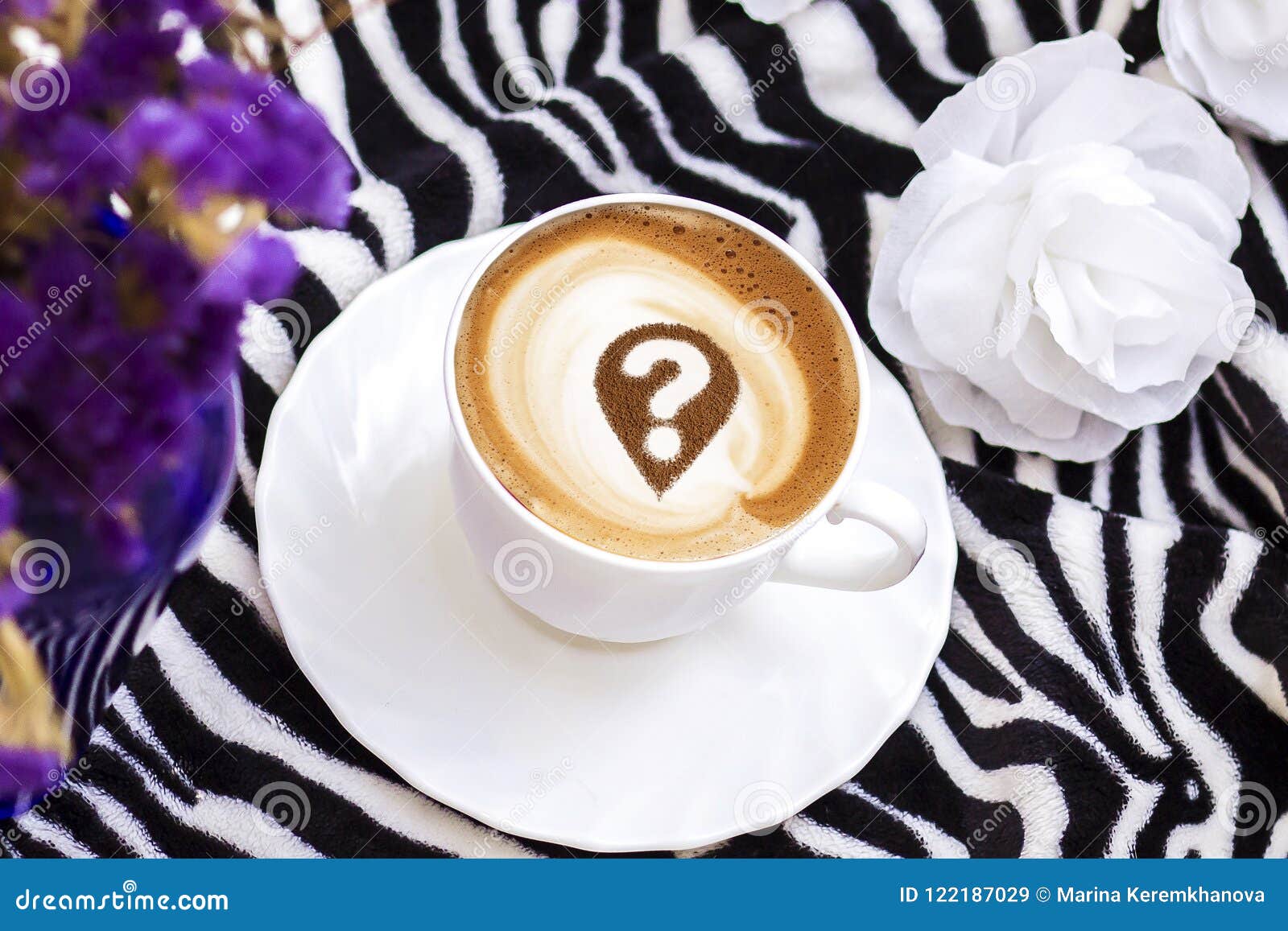 Coffee Cup with Question Mark Stock Image - Image of refreshment, black ...