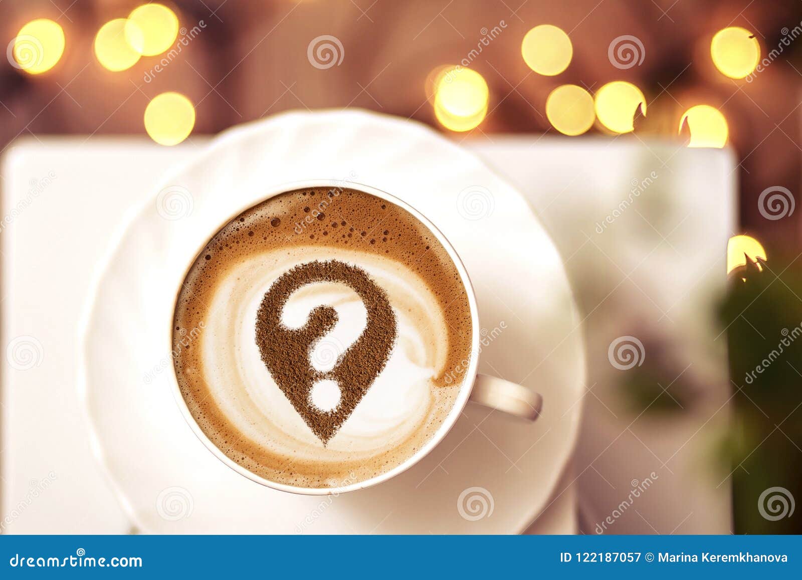 Coffee Cup with Question Mark Stock Image - Image of cafe, coffee ...