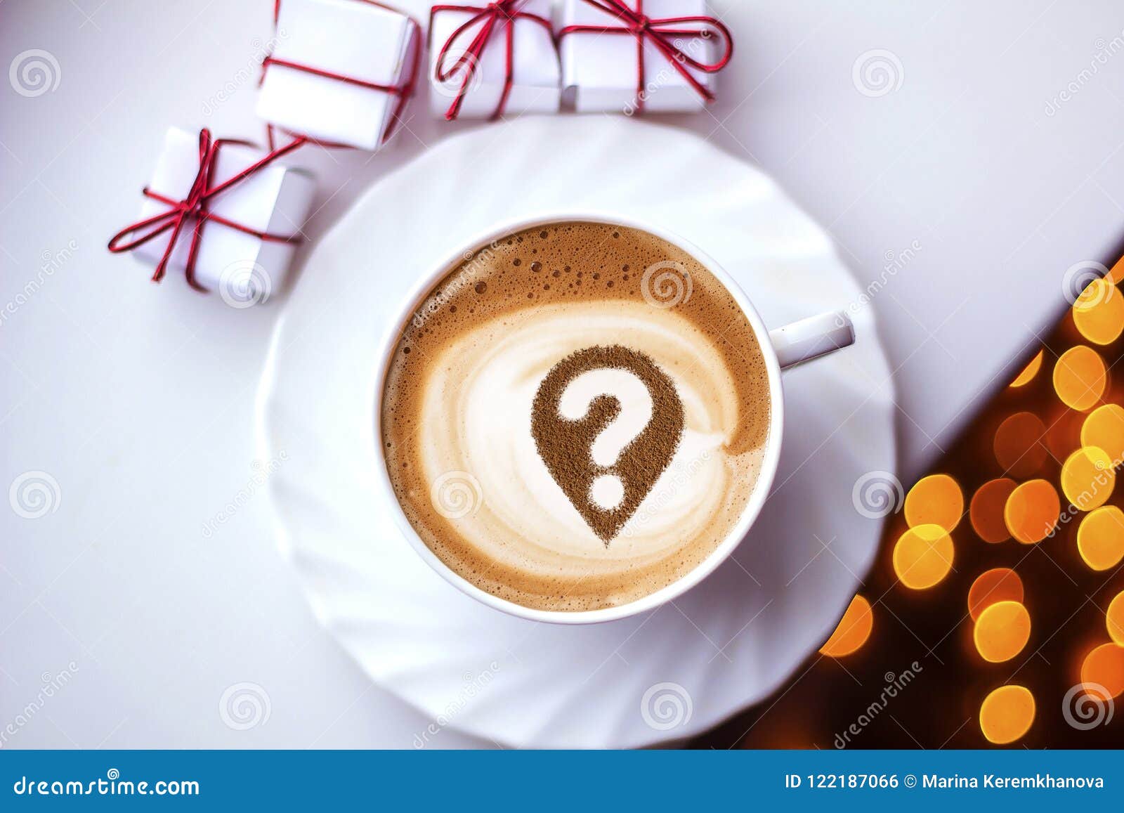 Coffee Cup with Question Mark Stock Photo - Image of cafe, help: 122187066