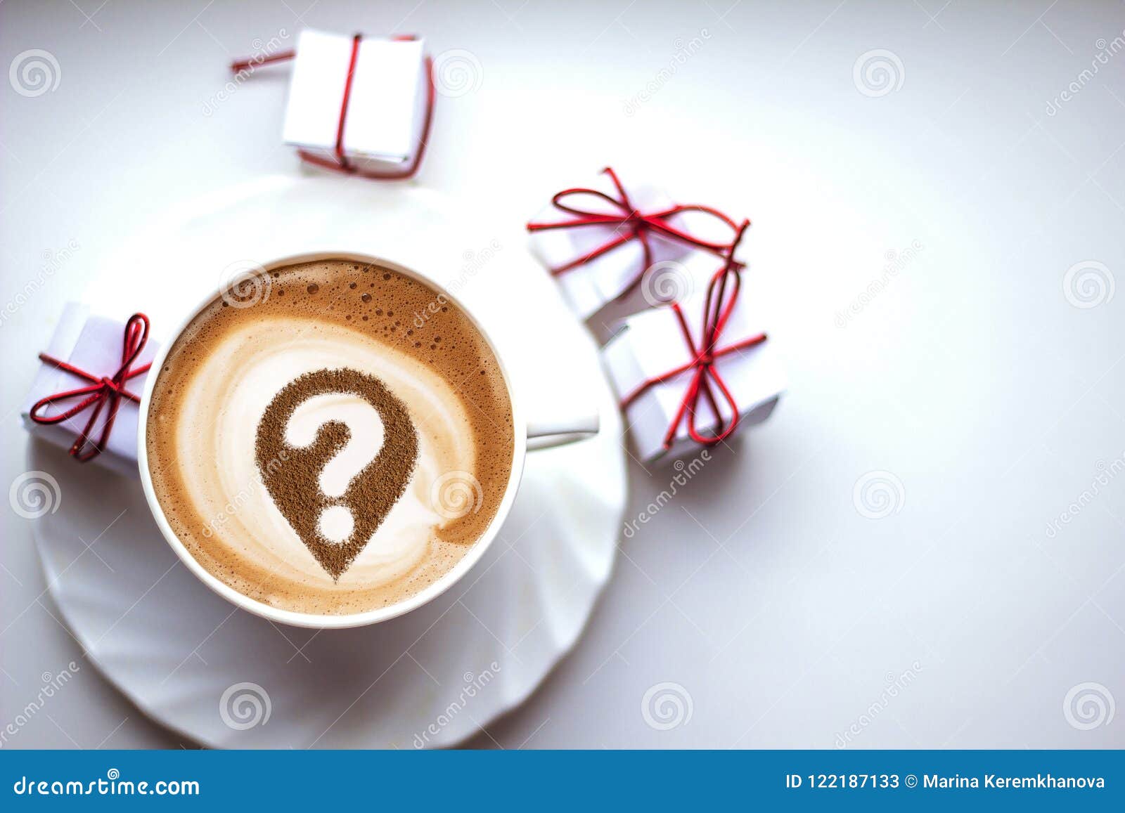Coffee Cup with Question Mark Stock Image - Image of table, black ...