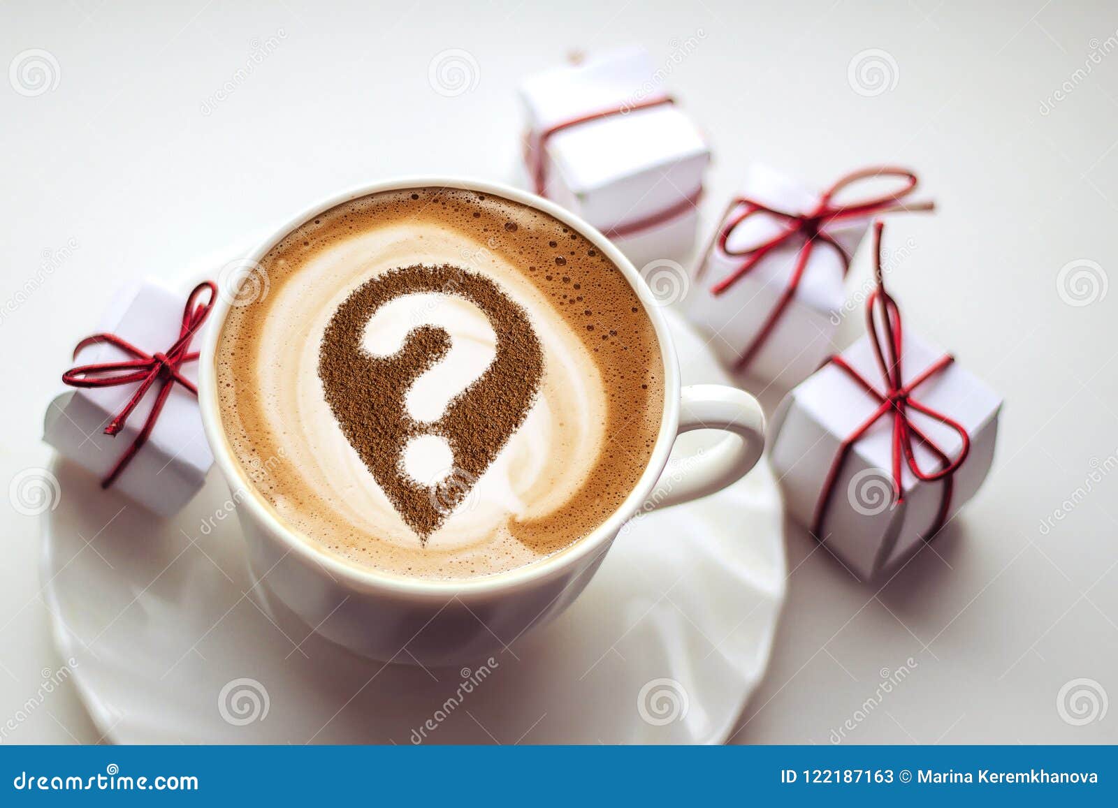 Coffee Cup with Question Mark Stock Image - Image of espresso, brown ...