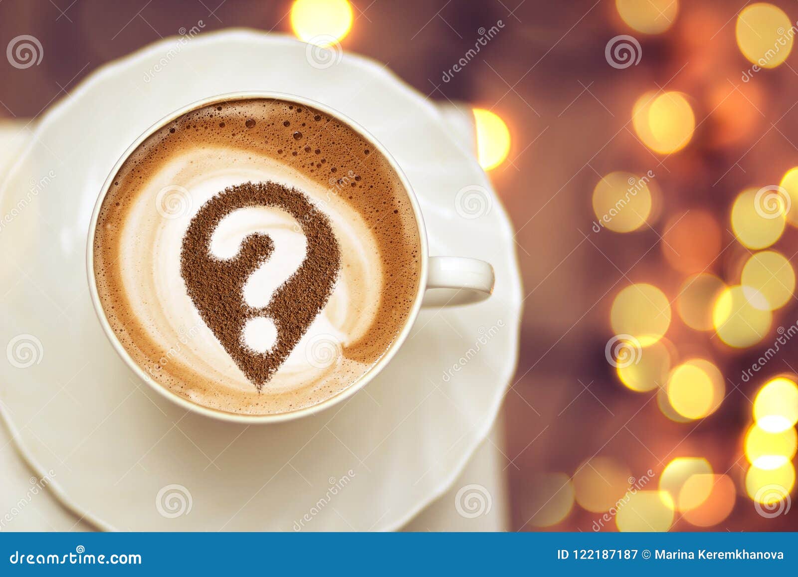 Coffee Cup with Question Mark Stock Image - Image of business ...