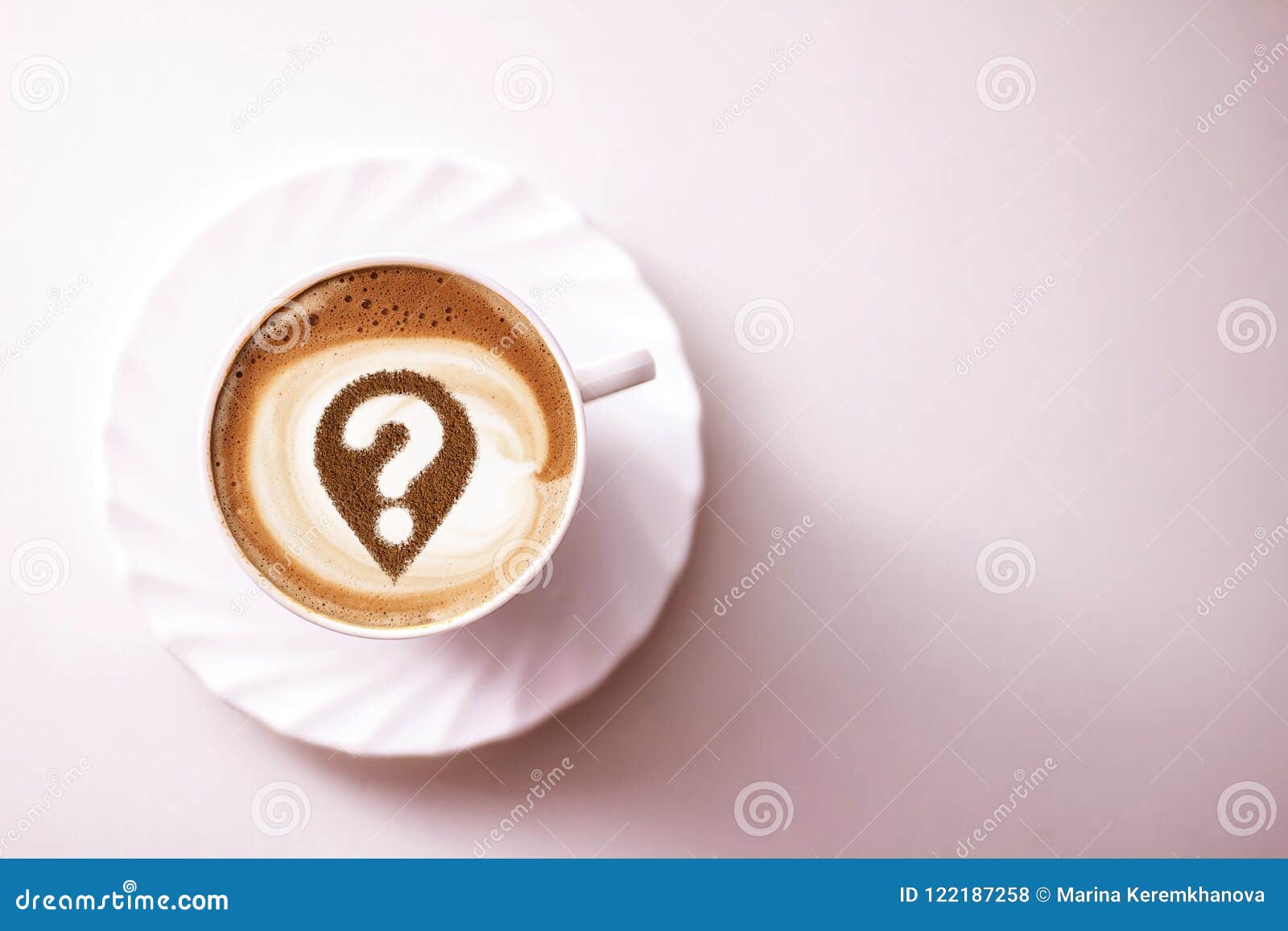Coffee Cup with Question Mark Stock Photo - Image of questionmark ...