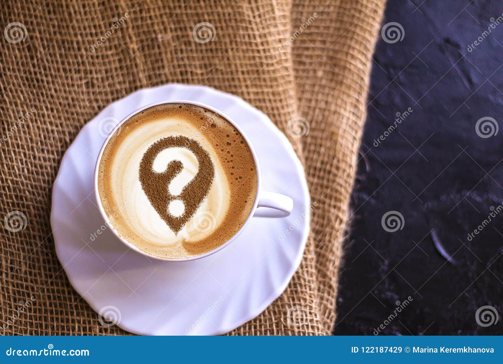 Coffee Cup with Question Mark Stock Image - Image of symbol, sign ...
