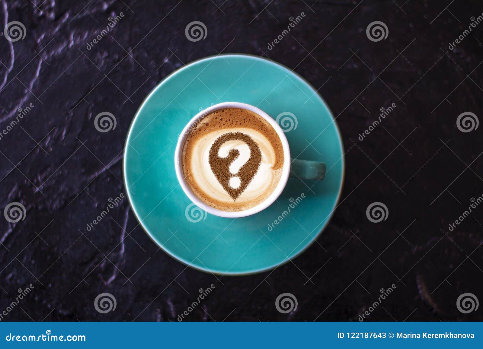 Coffee Cup with Question Mark Stock Image - Image of beverage, view ...