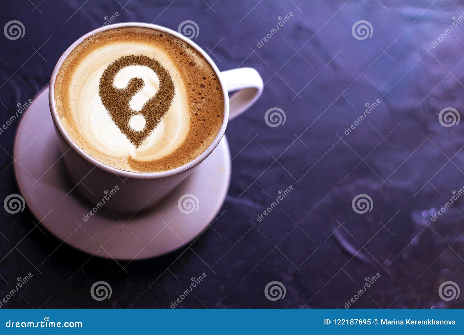 Coffee Cup with Question Mark Stock Image - Image of mark, cafe: 122187695