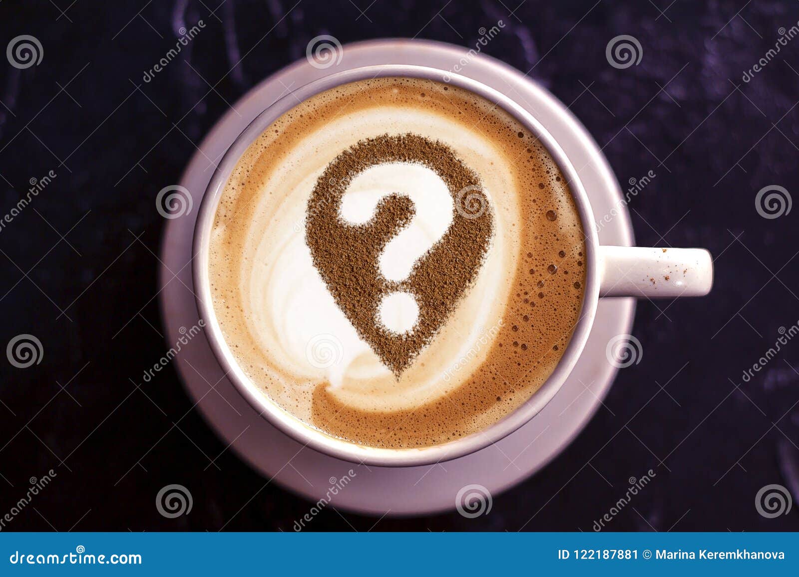 Coffee Cup with Question Mark Stock Image - Image of view, refreshment ...