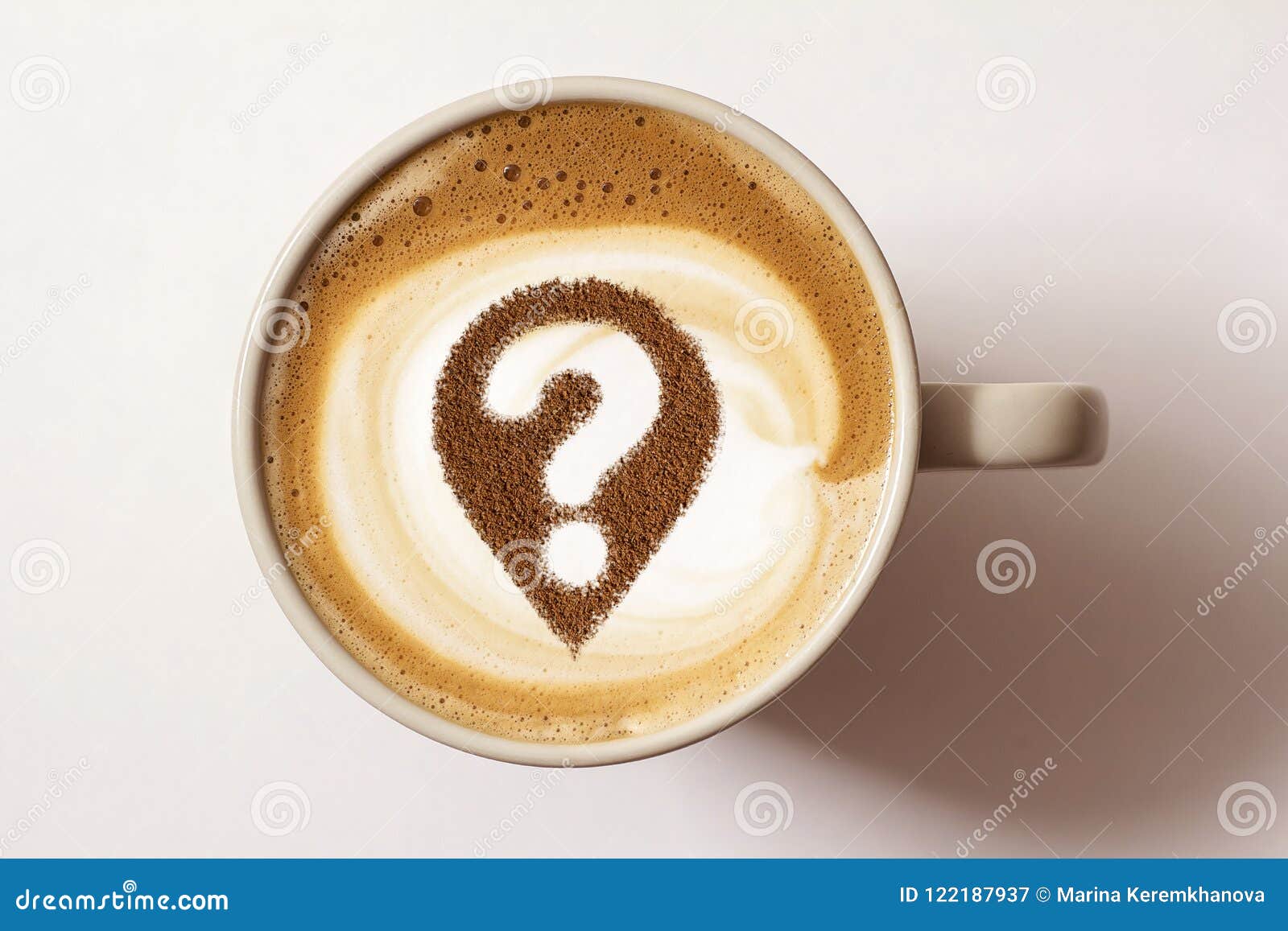 Coffee Cup with Question Mark Stock Image - Image of help, cafe: 122187937