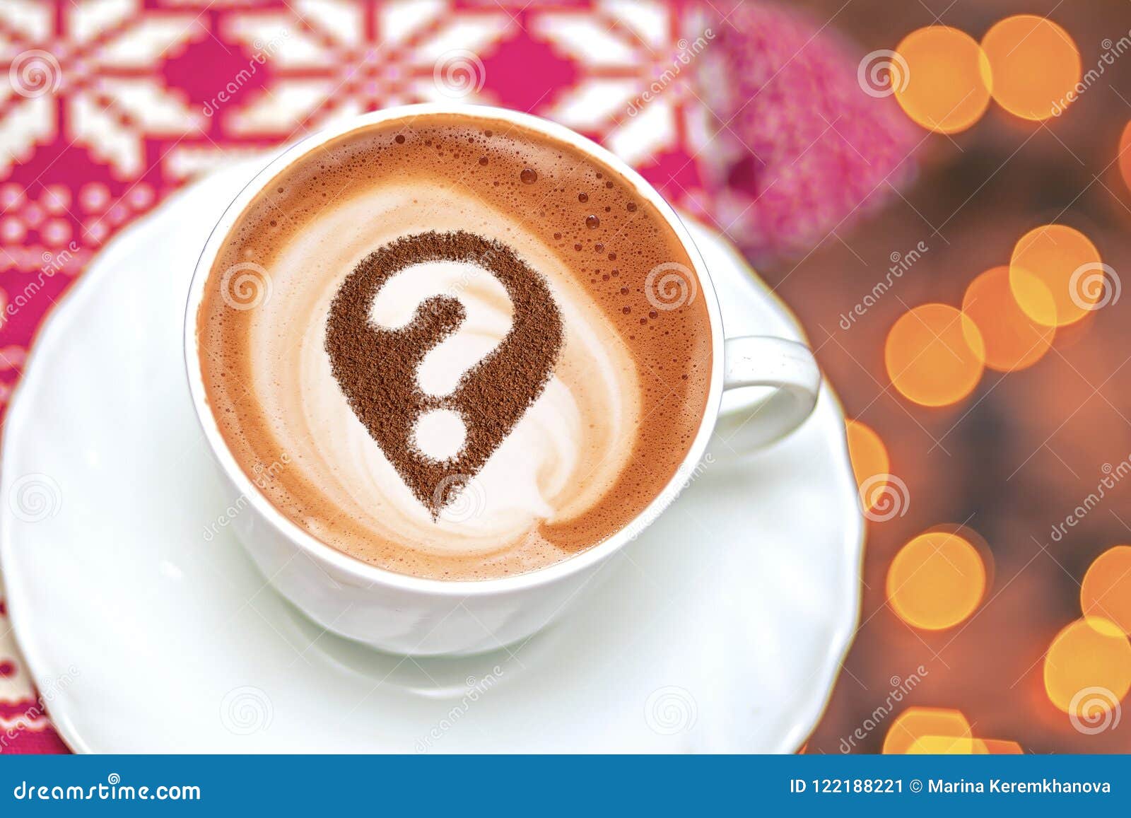 Coffee Cup with Question Mark Stock Image - Image of drink, cappuccino ...