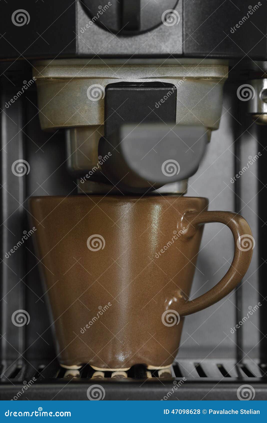 Coffee Cup Ready for Coffee Stock Photo - Image of automatic, black ...