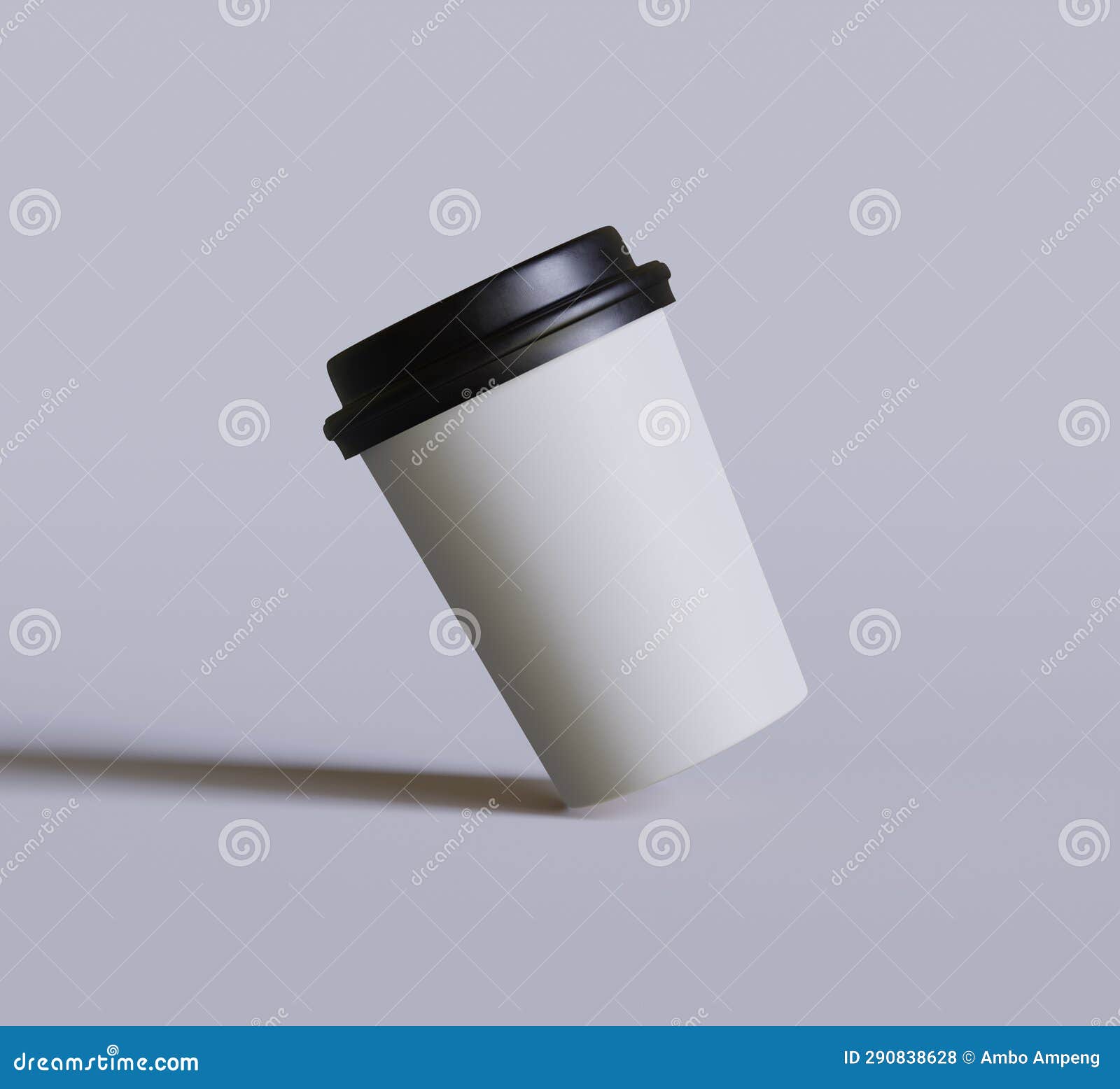 Coffee Cup Realistic Color and Realistic Texture Stock Illustration ...