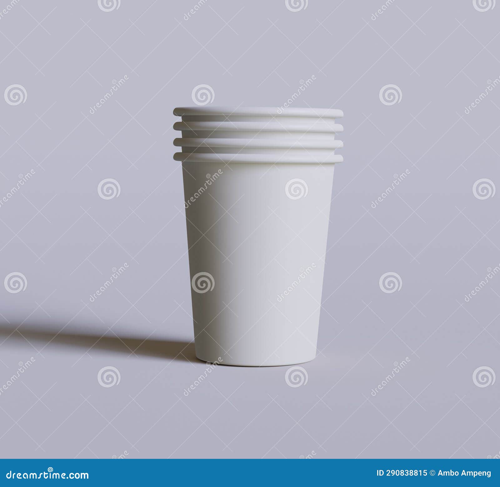 Coffee Cup Realistic Color and Realistic Texture Stock Illustration ...