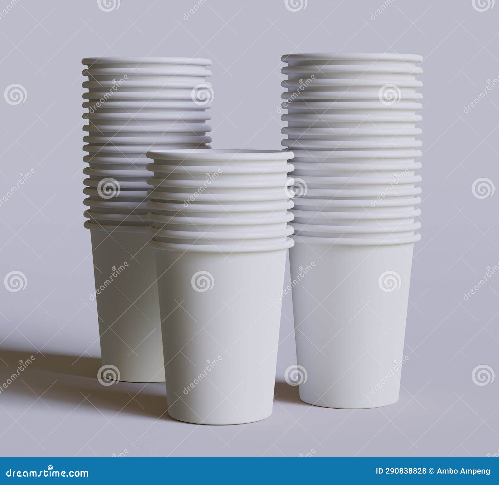 Coffee Cup Realistic Color and Realistic Texture Stock Illustration ...