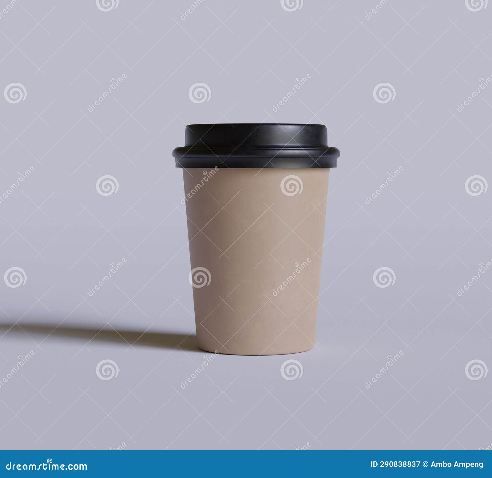Coffee Cup Realistic Color and Realistic Texture Stock Illustration ...