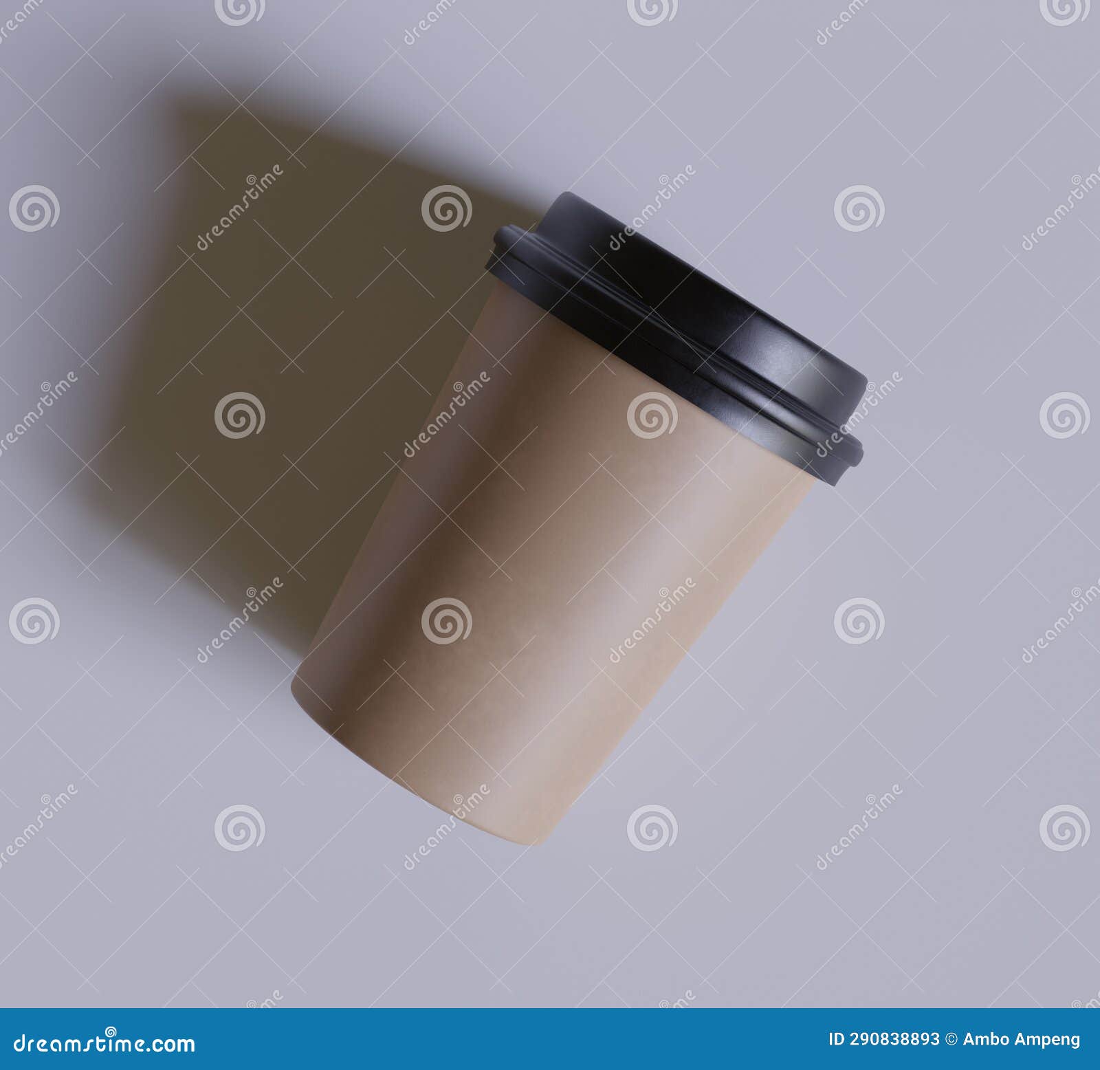 Coffee Cup Realistic Color and Realistic Texture Stock Illustration ...