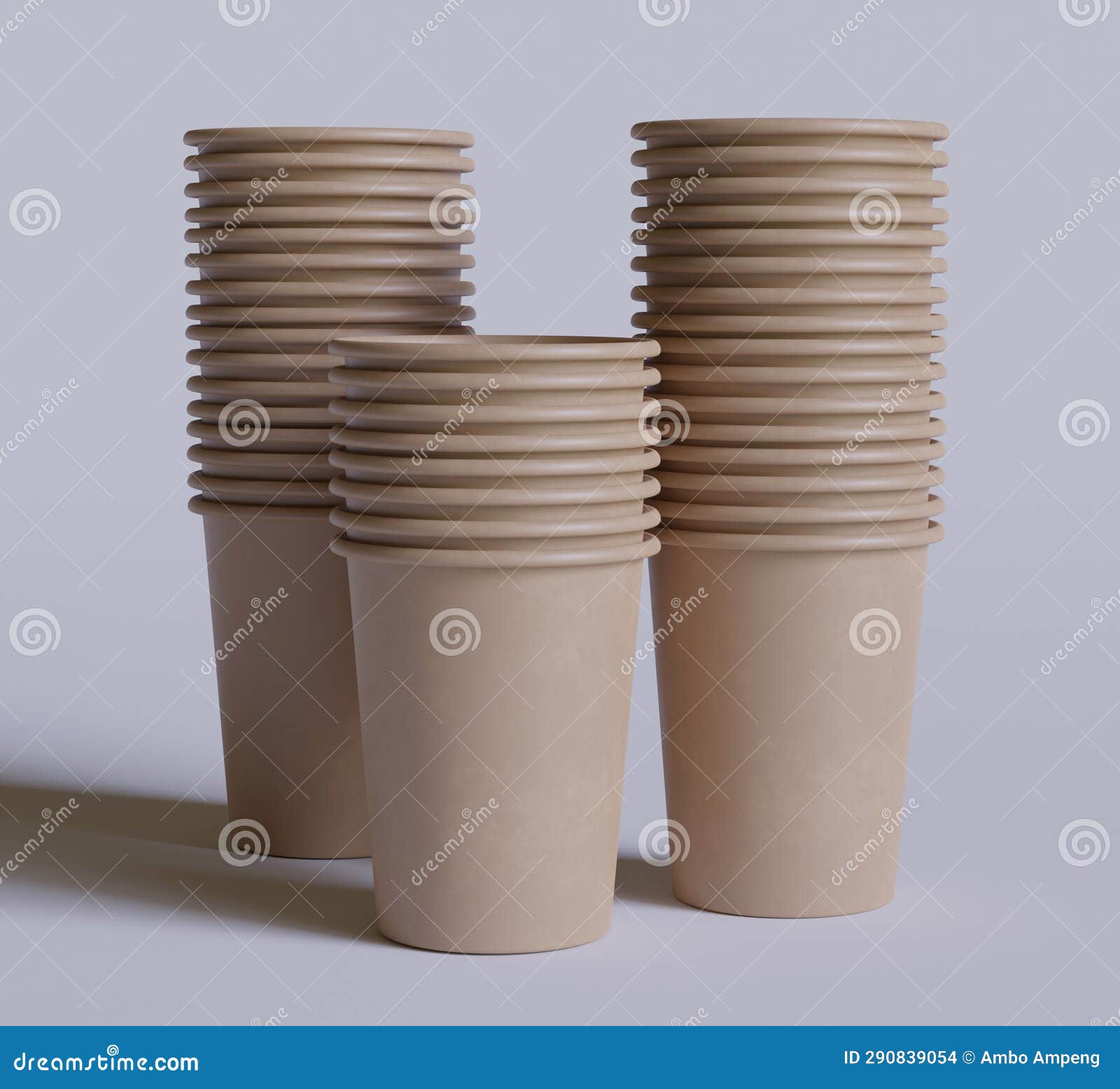 Coffee Cup Realistic Color and Realistic Texture Stock Photo - Image of ...