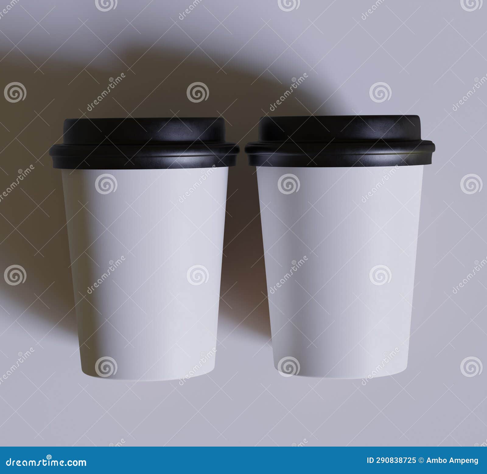 Coffee Cup Realistic Color and Realistic Texture Stock Illustration ...