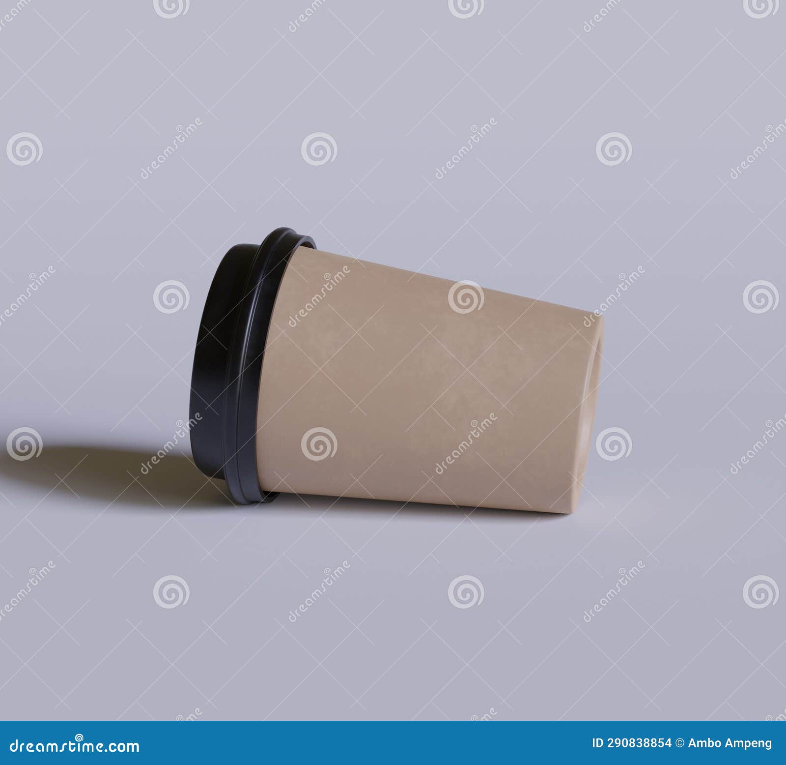 Coffee Cup Realistic Color and Realistic Texture Stock Illustration ...