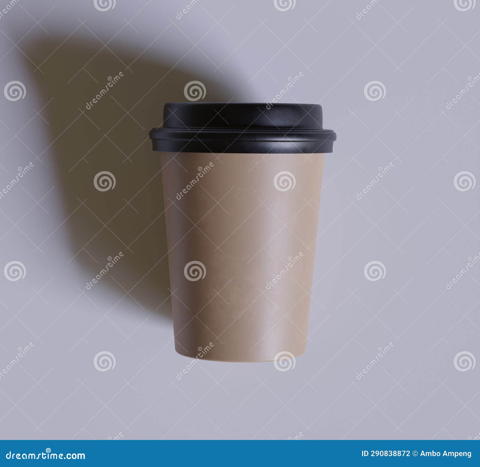 Coffee Cup Realistic Color and Realistic Texture Stock Illustration ...