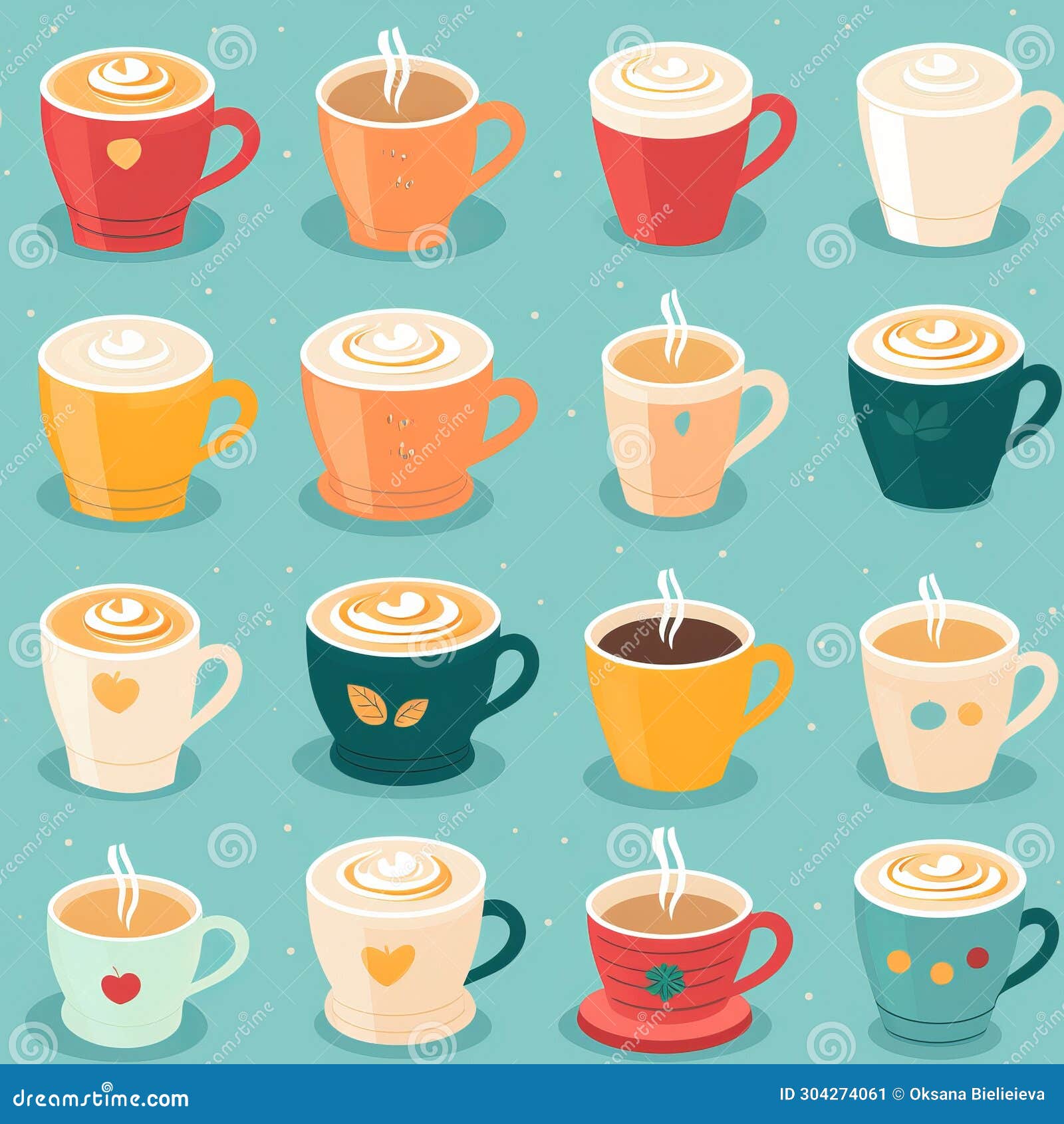 Elegant Coffee Cup Pattern. a Stylish and Versatile Design for Various ...