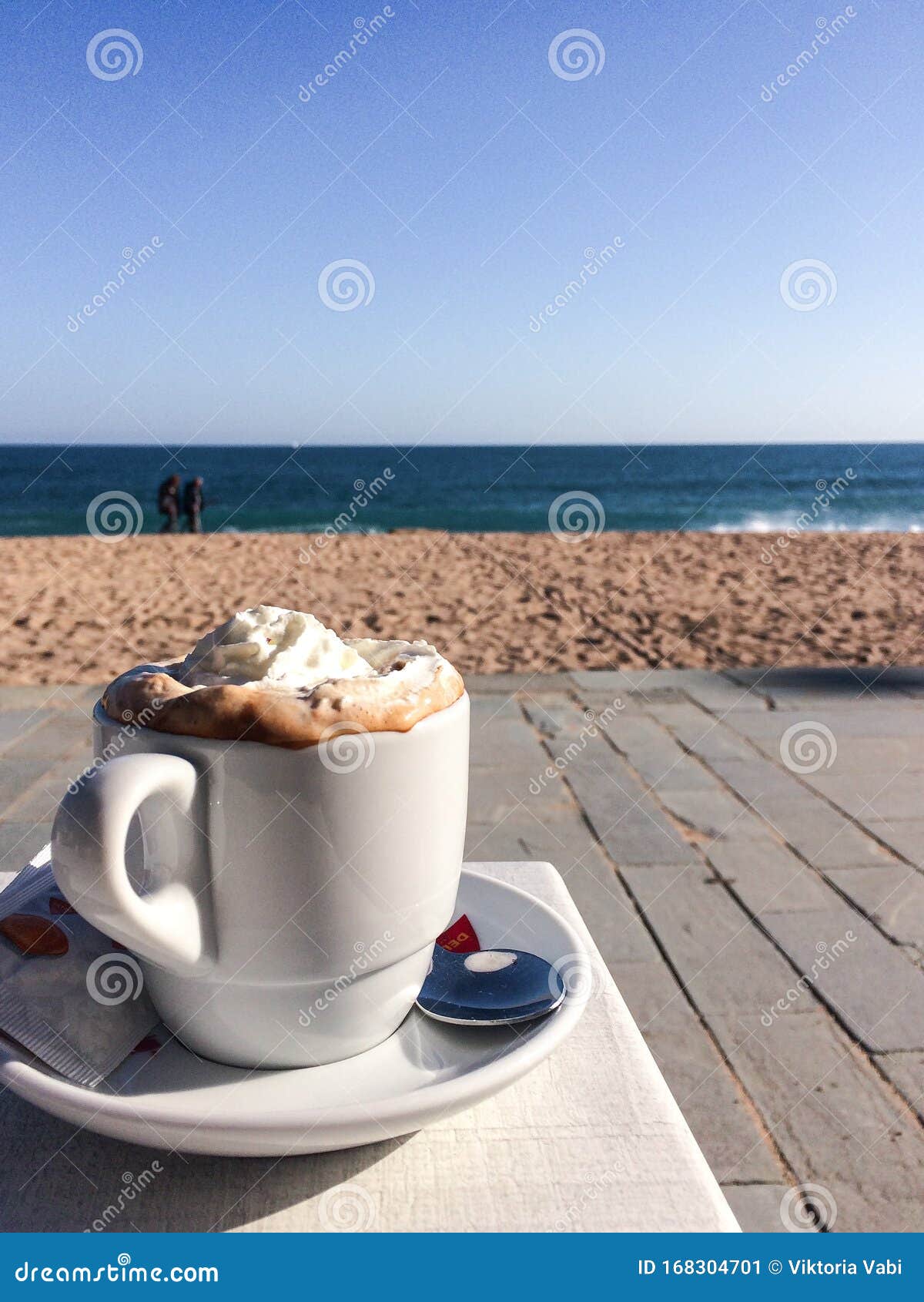 Coffee stock image. Image of seaside, lunch, beach, coffee - 168304701