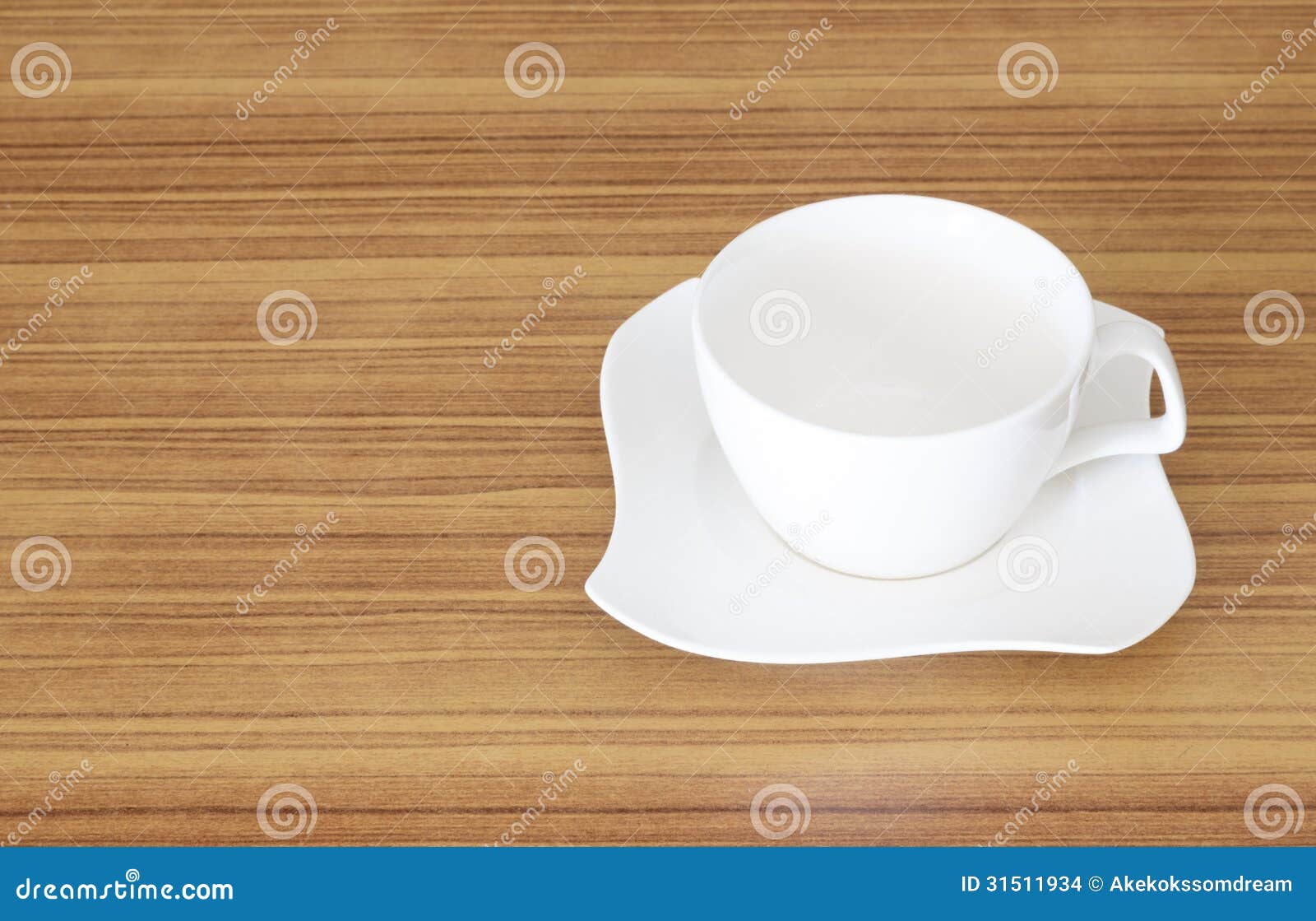 Coffee Cup Set Top View on Wooden Desk Stock Photo - Image of fresh ...