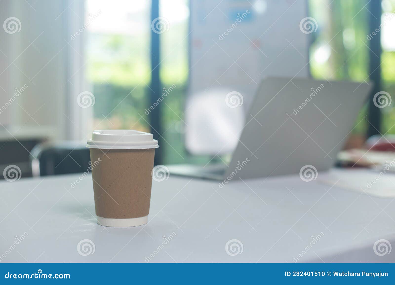 Coffee cup in coffee shop stock photo. Image of home - 282401510
