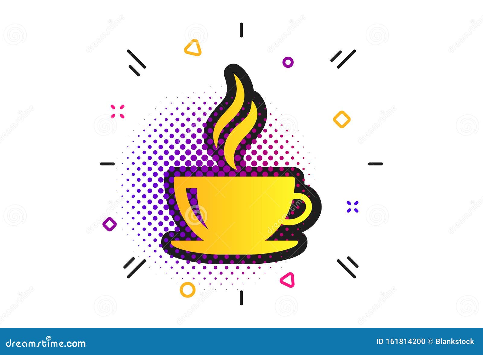Coffee Cup Sign Icon. Hot Coffee Button. Vector Stock Vector ...