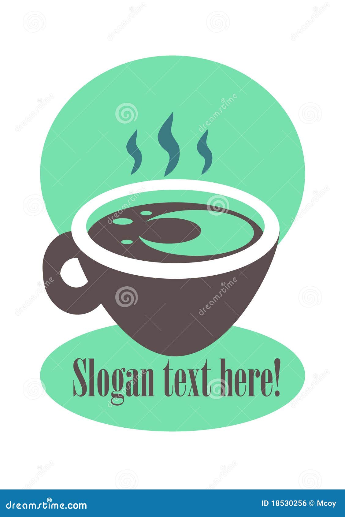 Coffee Cup Sign Label stock illustration. Illustration of label - 18530256