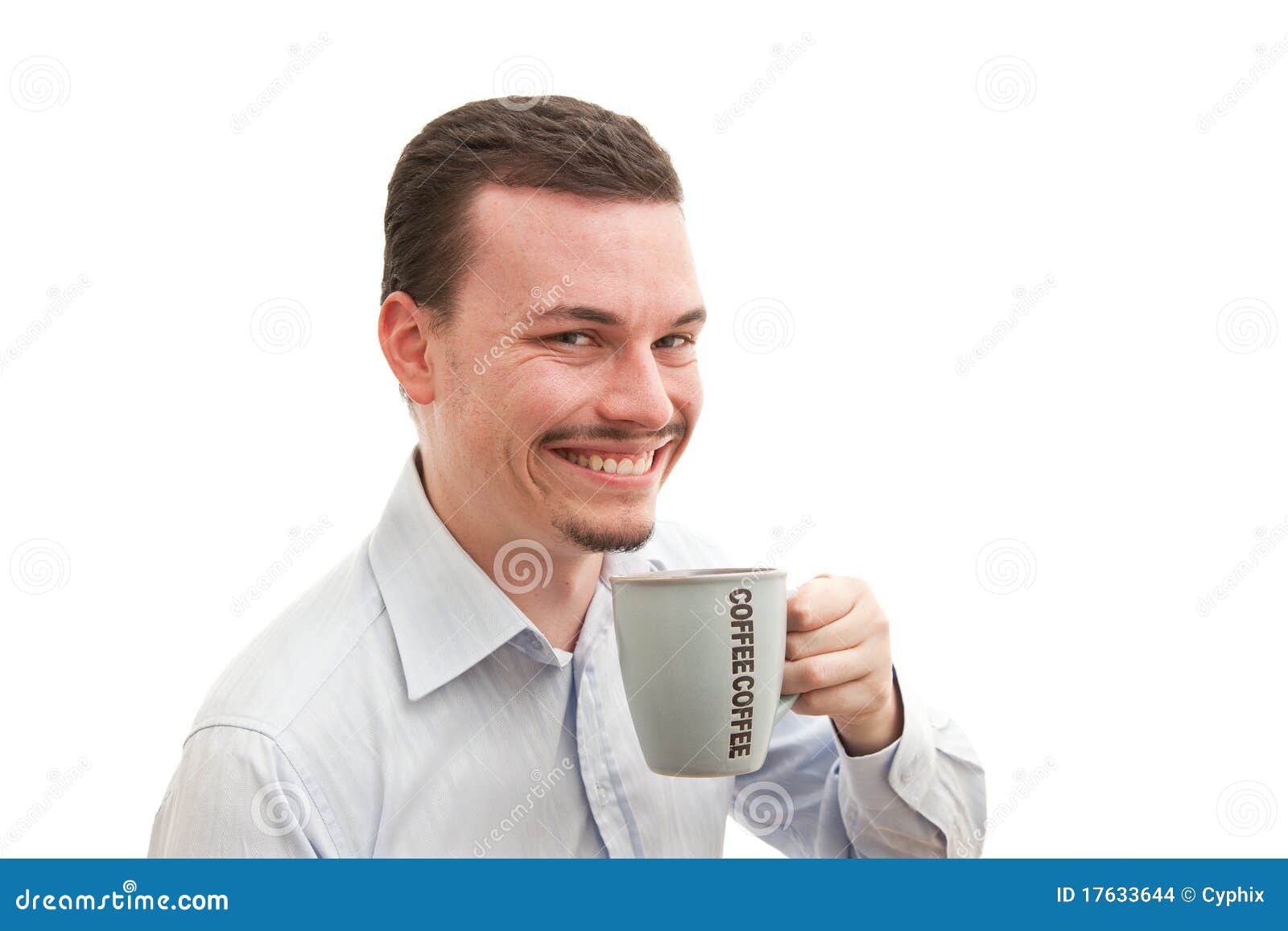 Coffee cup smile stock photo. Image of face, adult, isolated - 17633644